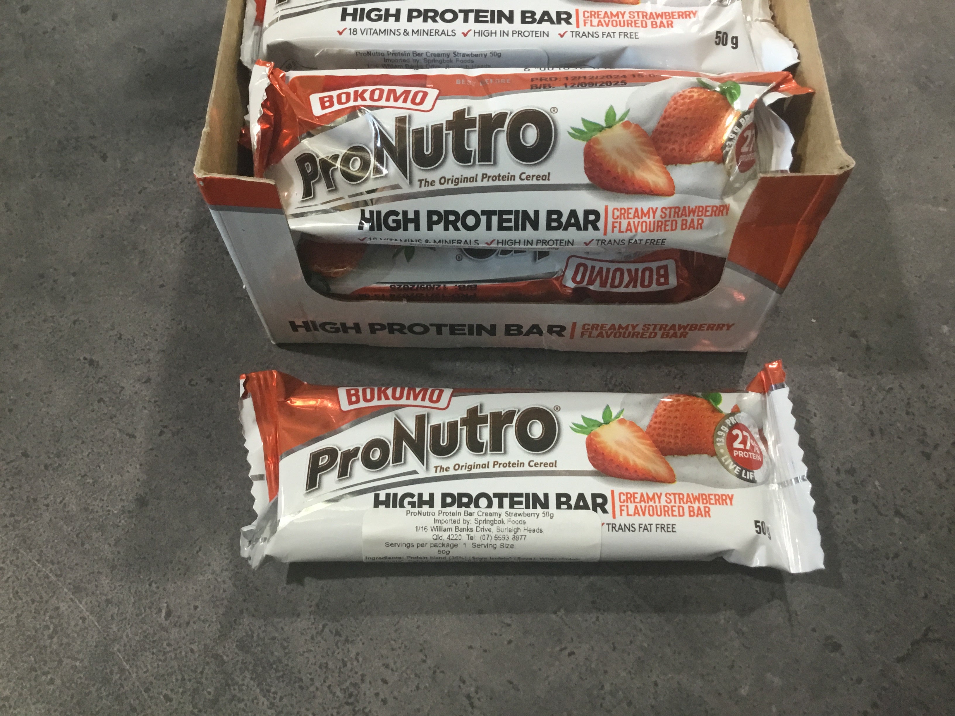 Pronutro Cereal Bar Creamy Strawberry 50g – South African Home Foods
