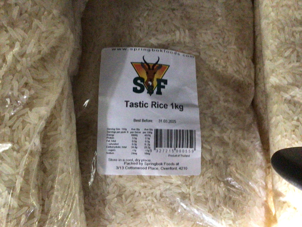 Springbok Tastic Rice 1kg – South African Home Foods