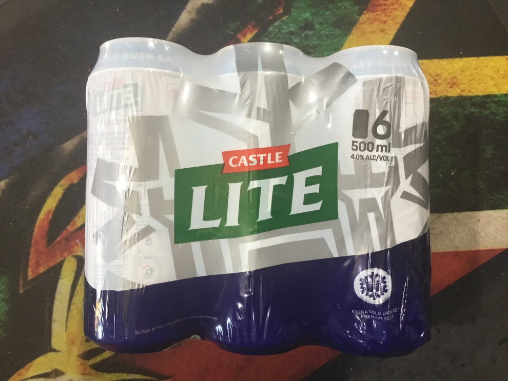 Castle LITE 410ml 6 Pack LARGE – South African Home Foods