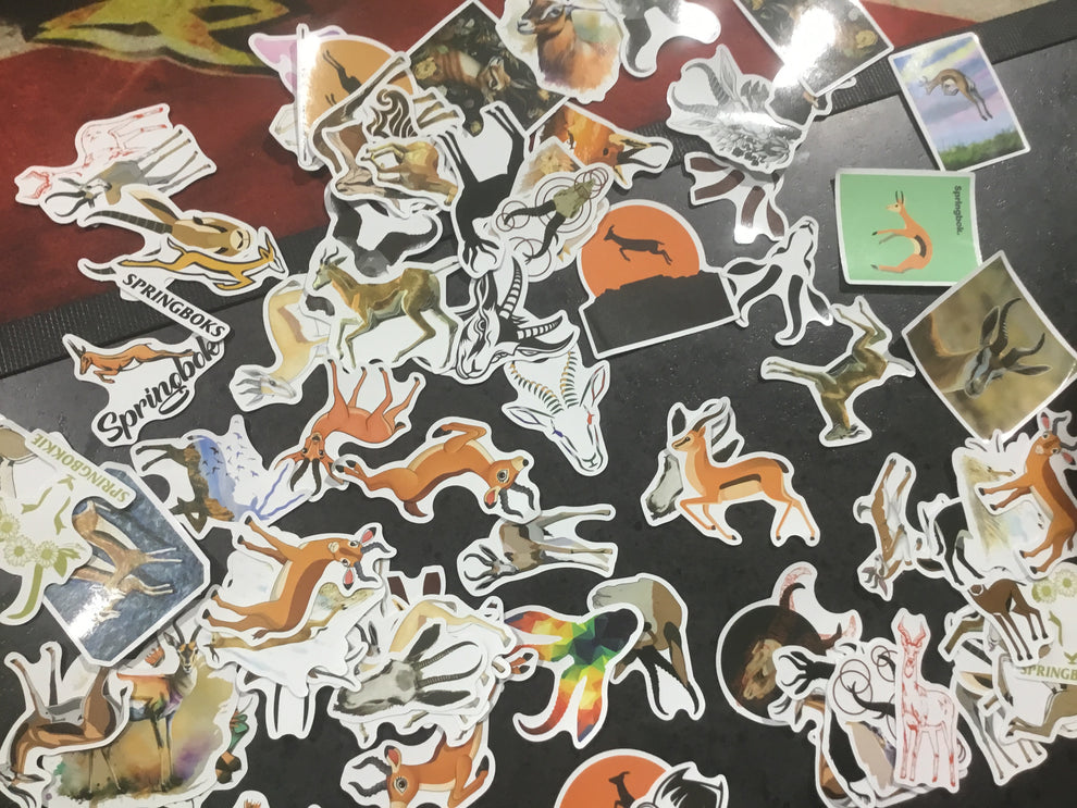 Springbok stickers various – South African Home Foods